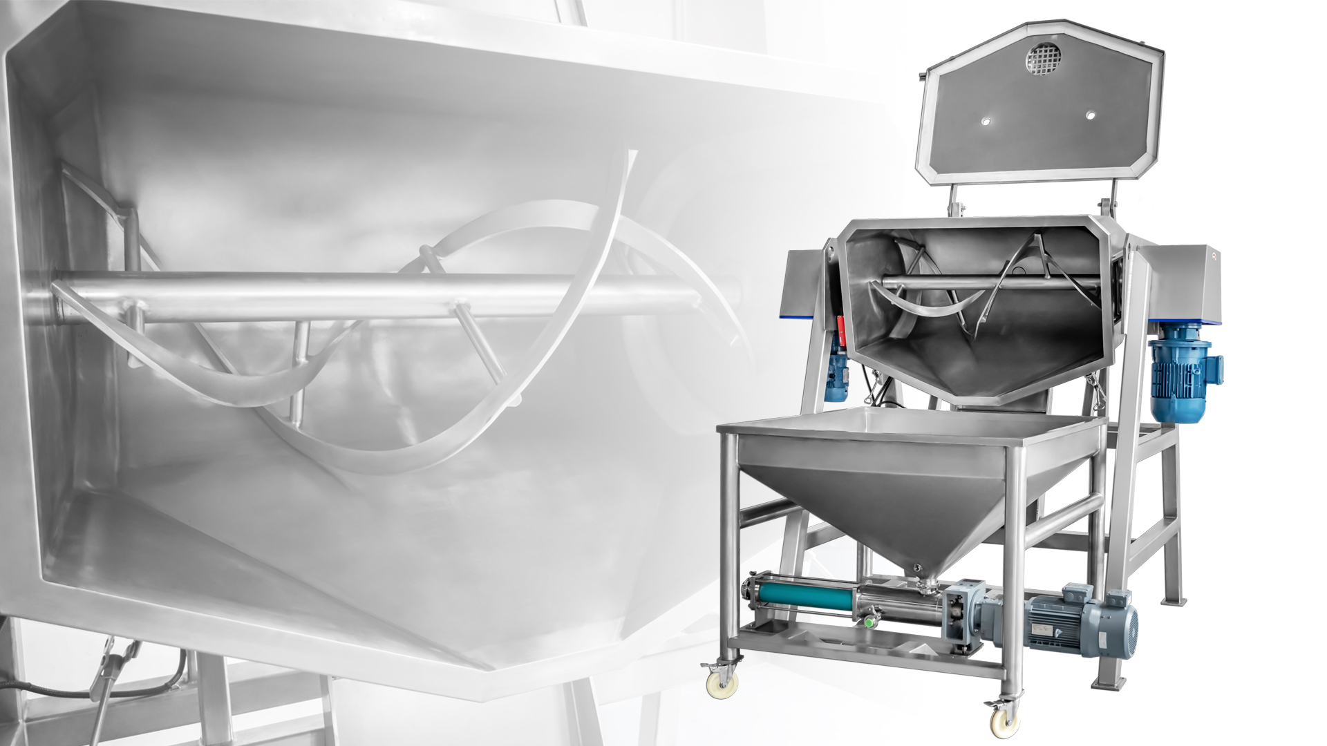 Tilting Ribbon Mixers With Heating & Cooling Options