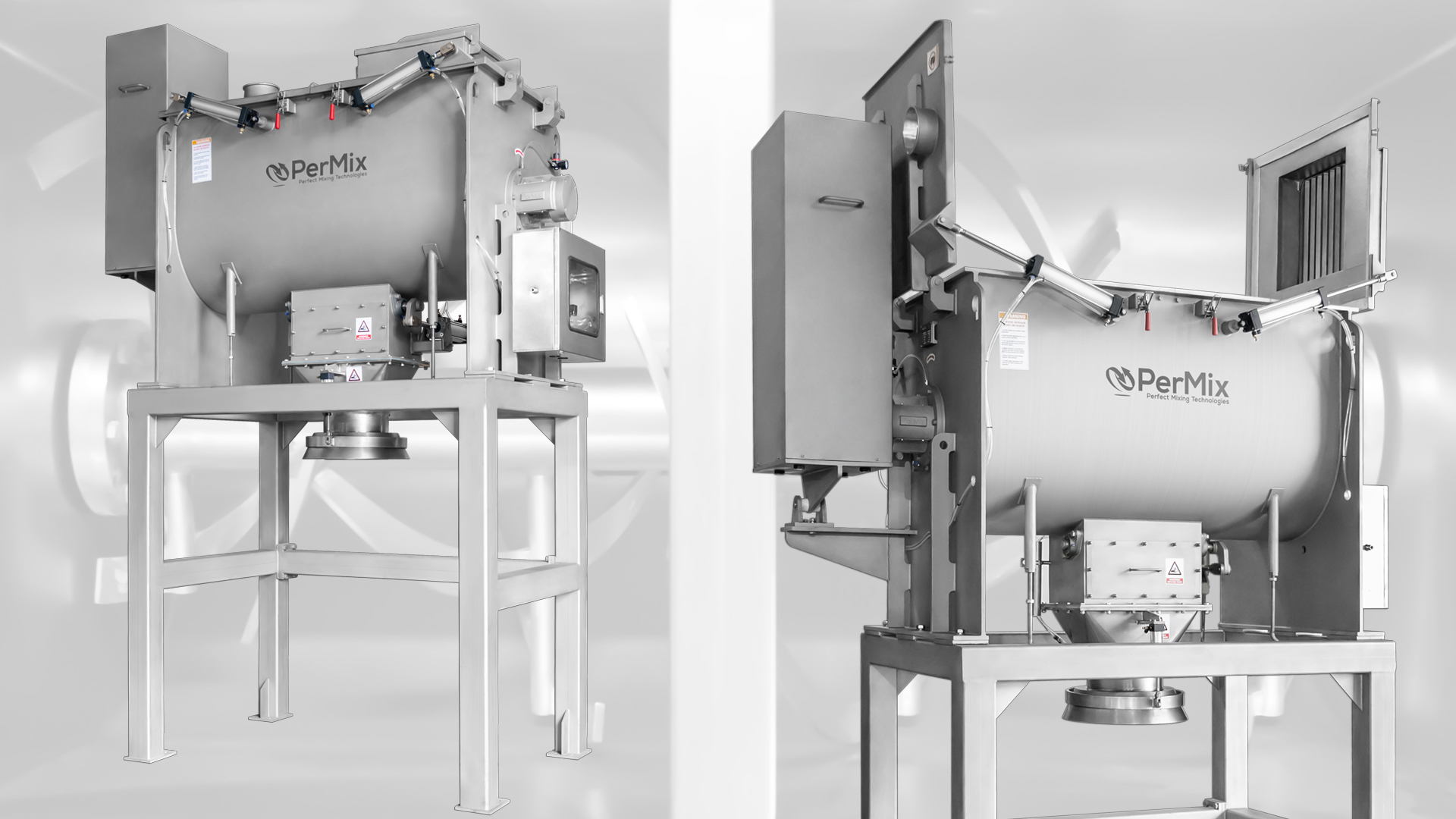 Sanitary Ribbon Mixer with Integrated Bulk Bag Filler
