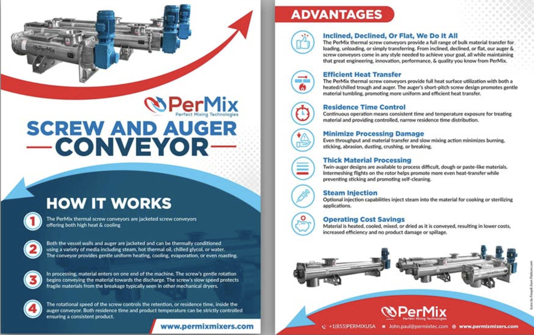 PerMix Thermal Screw Conveyors Optimize Heat Transfer