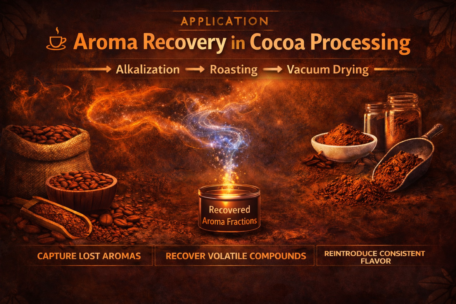 Aroma Recovery in Cocoa Processing